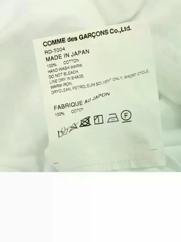 Comme Des Garçons Ruffle-detail Cotton T-shirt