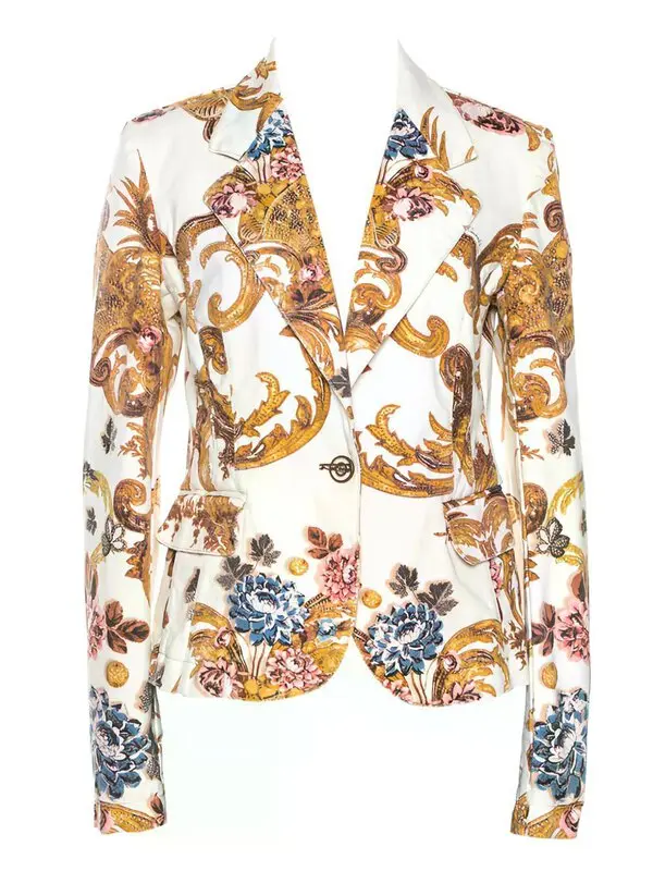 Just Cavalli Baroque-print Blazer - Neutrals