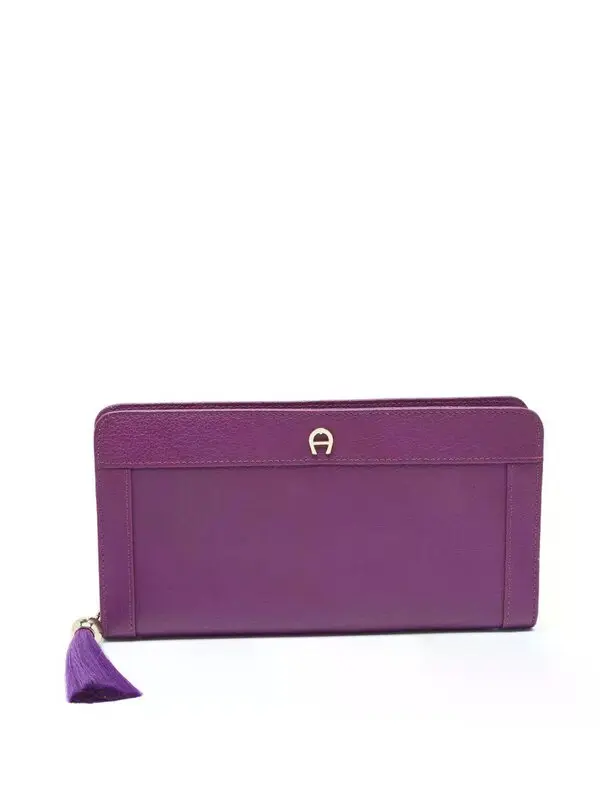 AIGNER Pre-owned Leather Wallet - Purple