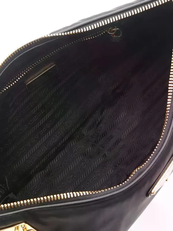 Prada 2020s Leather Shoulder Bag - Black