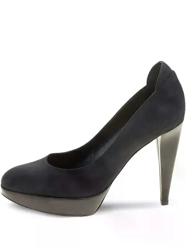 SERGIO ROSSI 125mm Suede Platform Pumps - Black