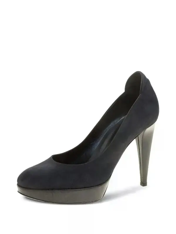 SERGIO ROSSI 125mm Suede Platform Pumps - Black