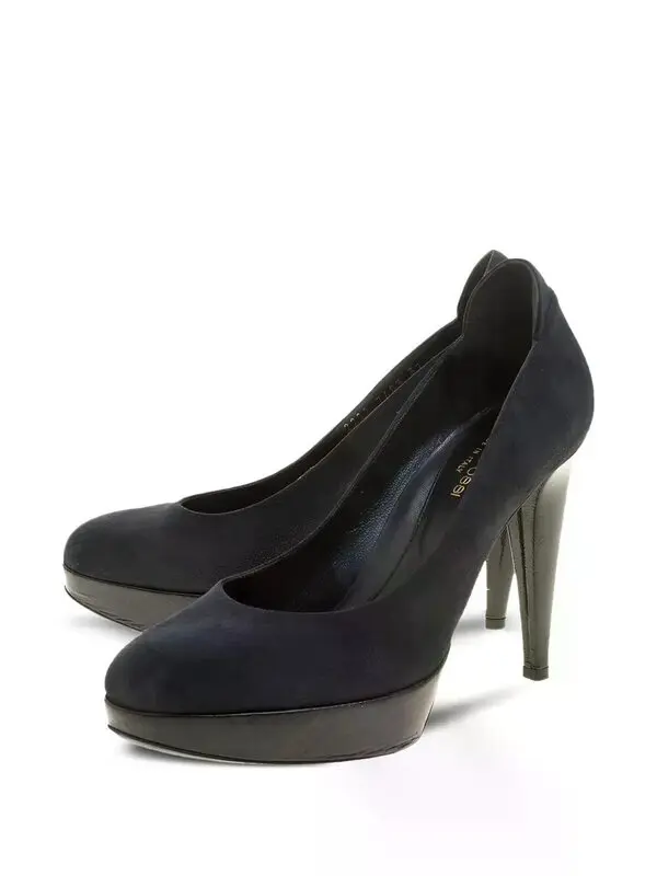 SERGIO ROSSI 125mm Suede Platform Pumps - Black