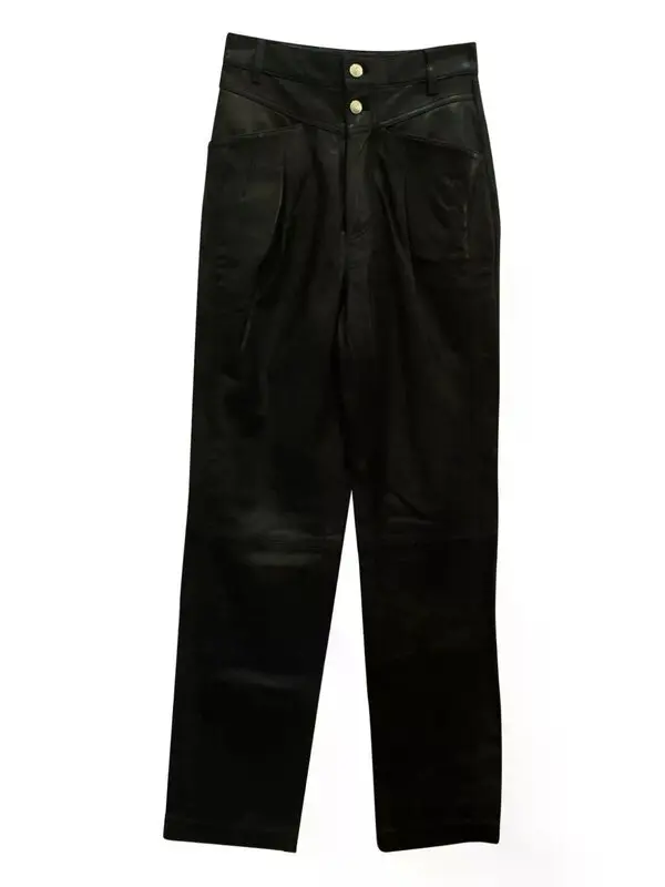 IRO PARIS Pleated Leather Trousers