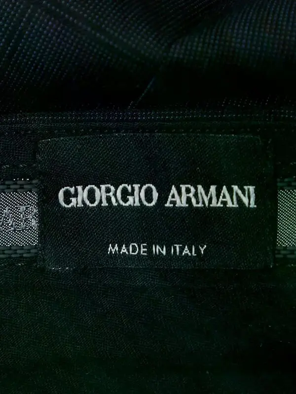 Giorgio Armani Check-pattern Straight-leg Trousers