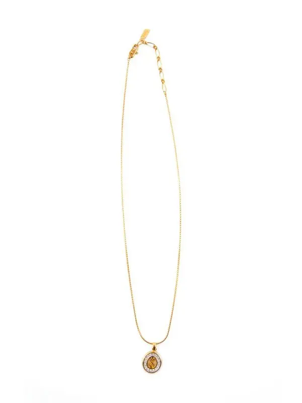 Saint Laurent 2000s Cassandre Pendant Necklace - Gold
