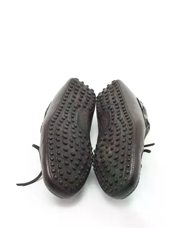 TOD'S Pebble Leather Loafers - Black