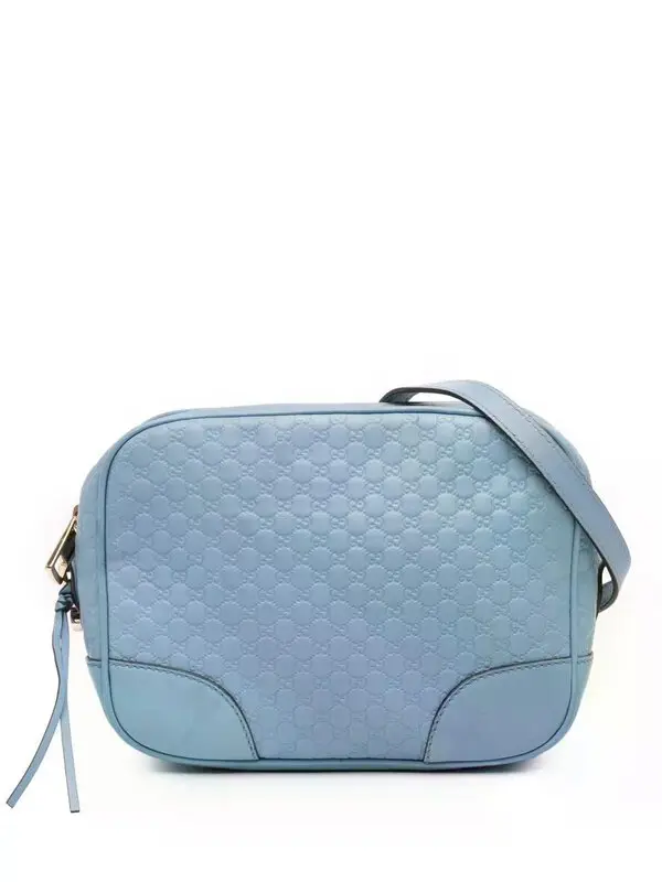 Gucci Mini Microissima Bree Crossbody Bag - Blue
