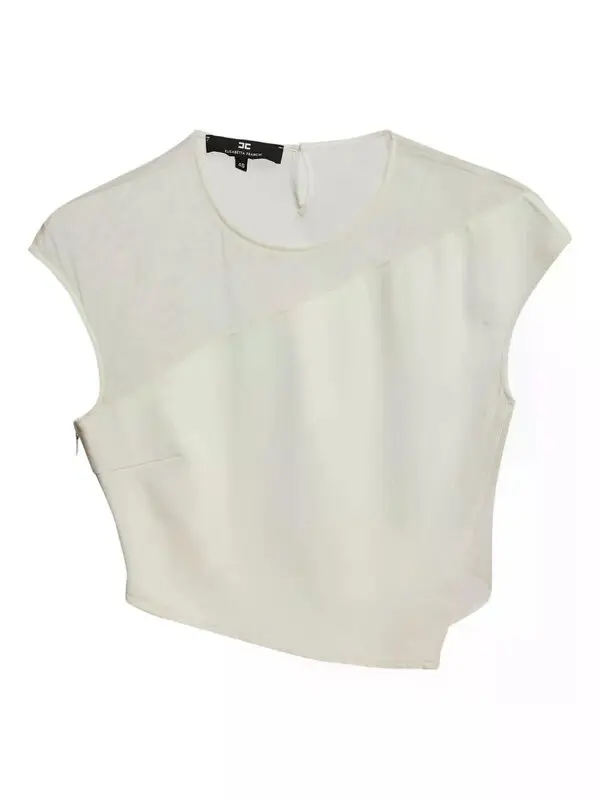 Elisabetta Franchi Paneled Crop Top