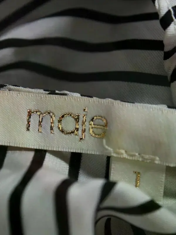 Maje Striped Mini Dress