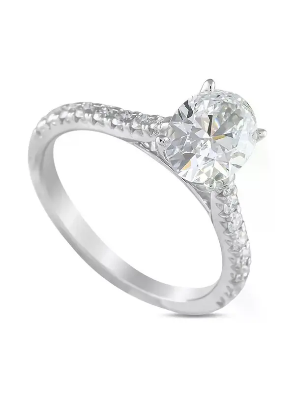 LB EXCLUSIVE 14k White Gold Diamond Ring - Silver