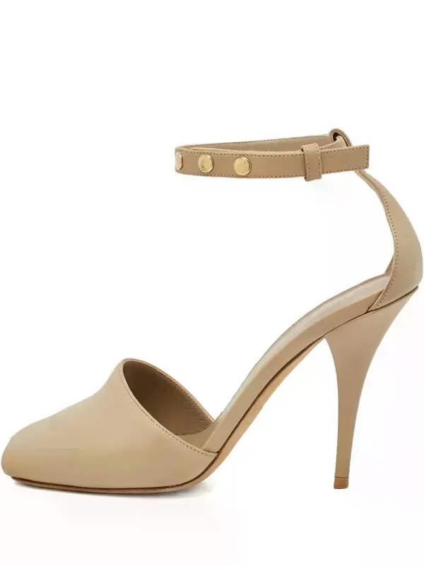 Burberry 110mm Leather Ankle-strap Pumps