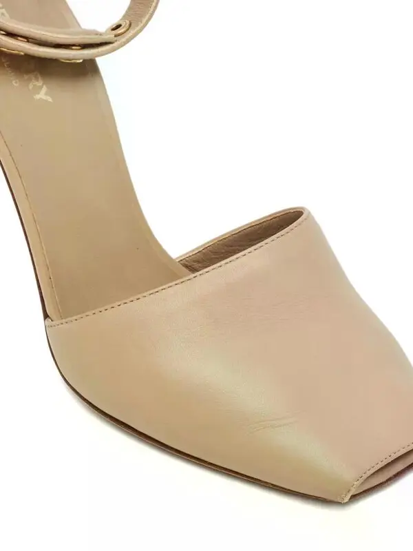Burberry 110mm Leather Ankle-strap Pumps