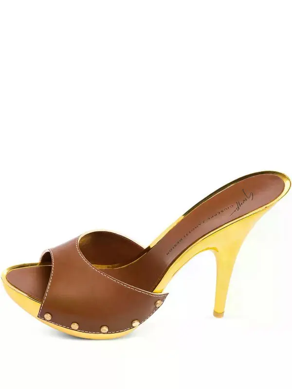 GIUSEPPE ZANOTTI 140mm Leather Sandals