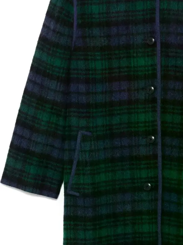 A.N.G.E.L.O. VINTAGE CULT 1970s Checked Hooded Coat