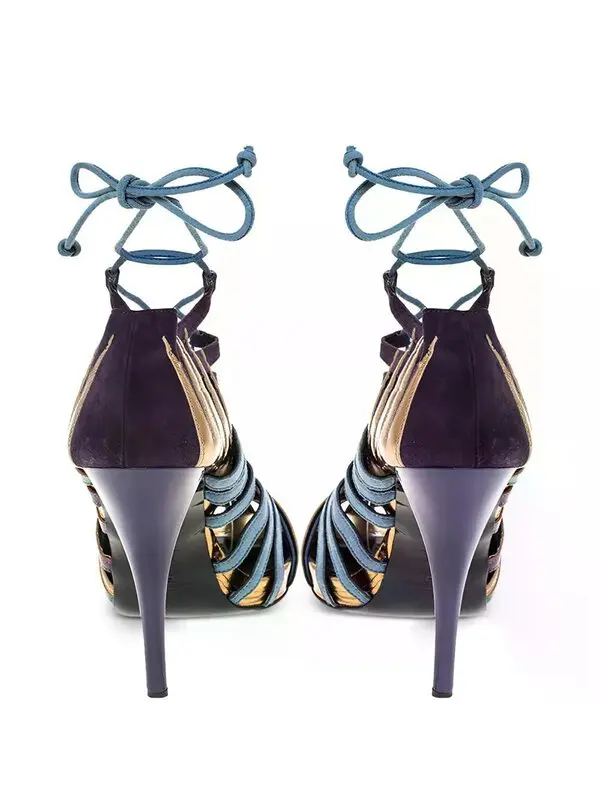 Pierre Hardy 120mm Cut-out Lace-up Boots