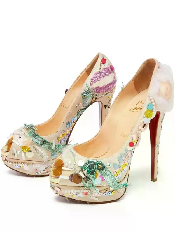 CHRISTIAN LOUBOUTIN 145mm Bead-embellished Pumps