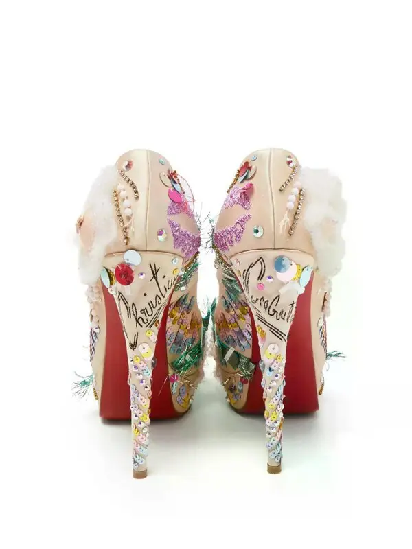 CHRISTIAN LOUBOUTIN 145mm Bead-embellished Pumps