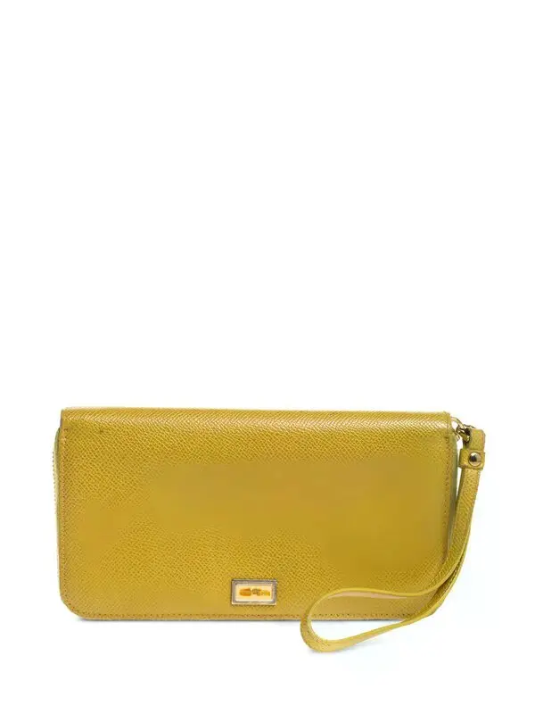 Dolce & Gabbana Continental Leather Wallet - Yellow
