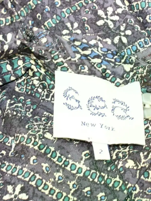 Sea Abstract-print Short-sleeve Top