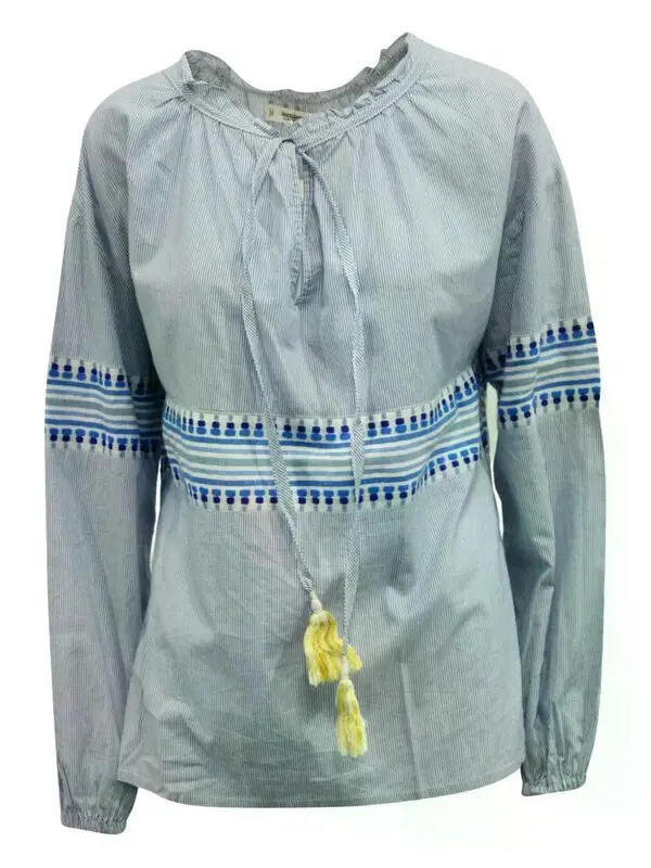 LEMLEM Striped Embroidered Blouse