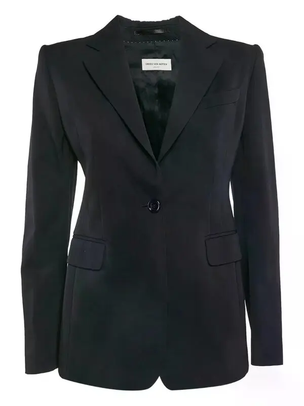 Dries Van Noten Single-breasted Wool Blazer