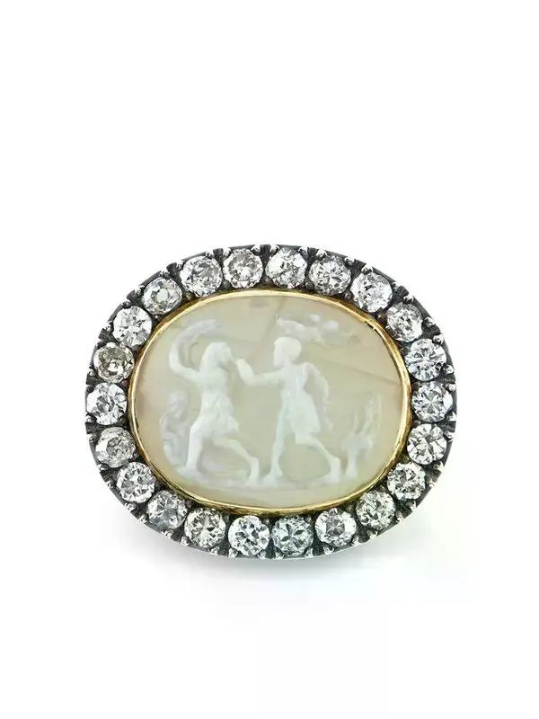 PRAGNELL 18kt Yellow Agate And Diamond Ring - Gold