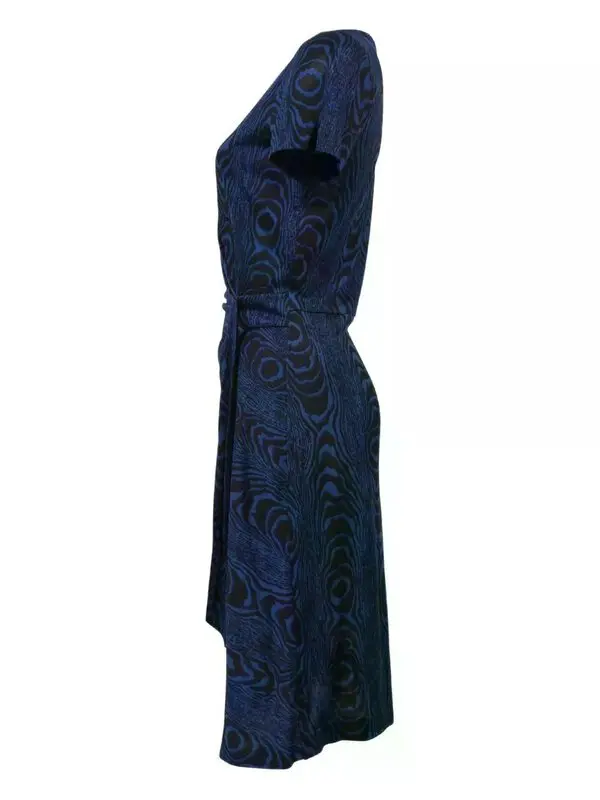 Diane Von Furstenberg Wood Grain-printed Dress