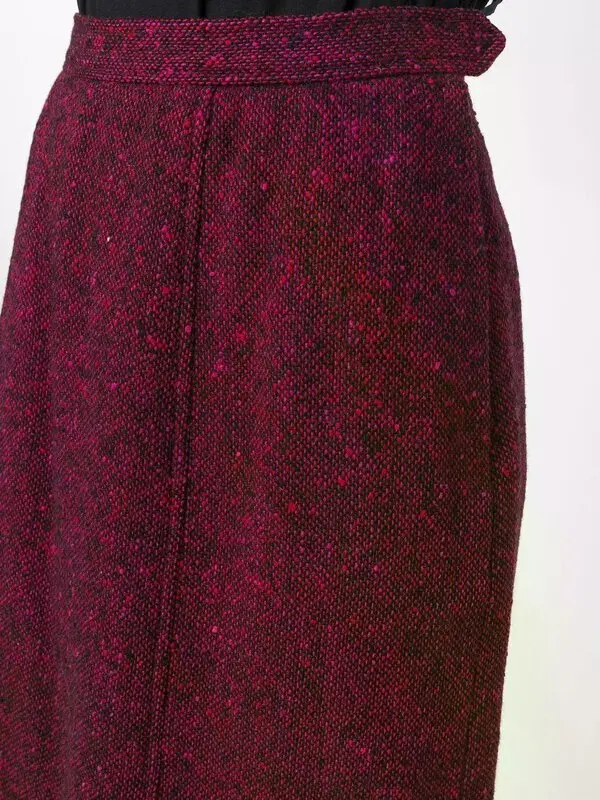 Saint Laurent 1980s Straight-cut Knee-length Skirt