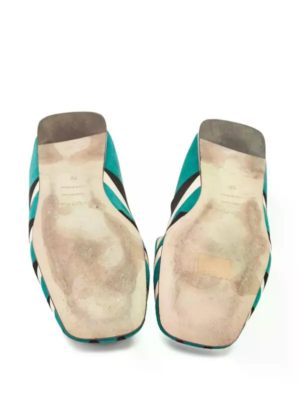 SERGIO ROSSI Geometric-pattern Ballet Flats