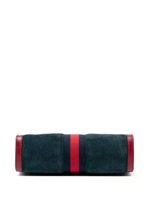 Gucci Small Suede Ophidia Chain Crossbody Bag - Blue