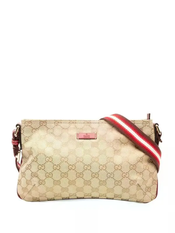 Gucci Gg Canvas Web Crossbody Bag