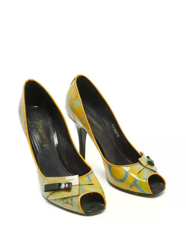 LOUIS VUITTON 110mm Monogram Canvas Pumps