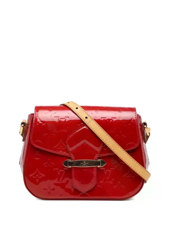 LOUIS VUITTON 2011 Monogram Vernis Bellflower Pm Crossbody Bag - Red