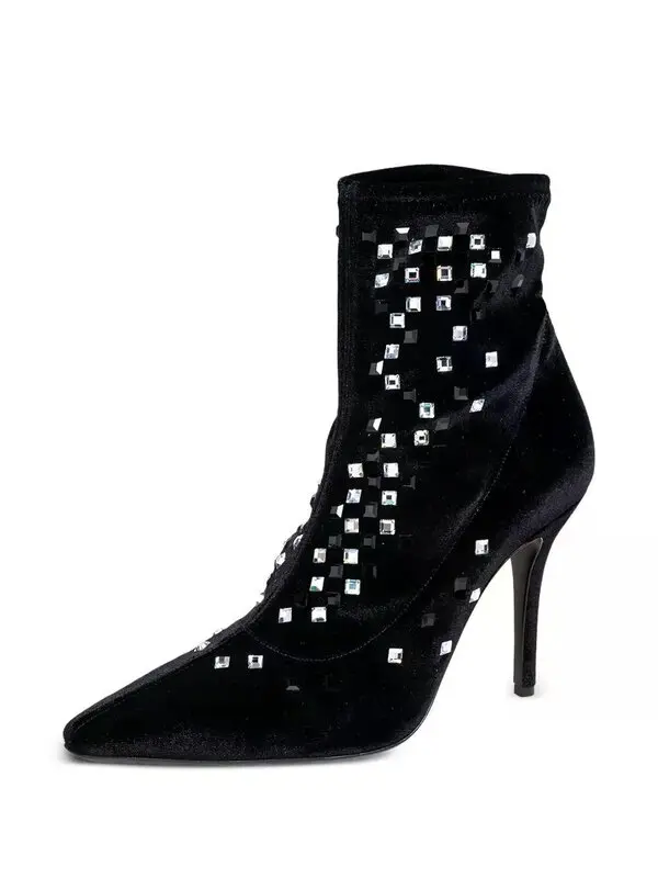 GIUSEPPE ZANOTTI 100mm Crystal-embellished Ankle Boots