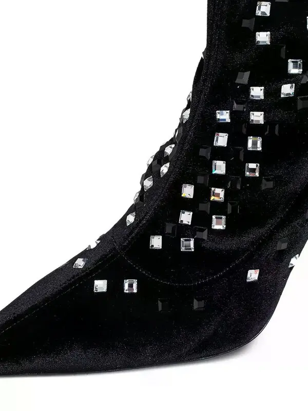 GIUSEPPE ZANOTTI 100mm Crystal-embellished Ankle Boots