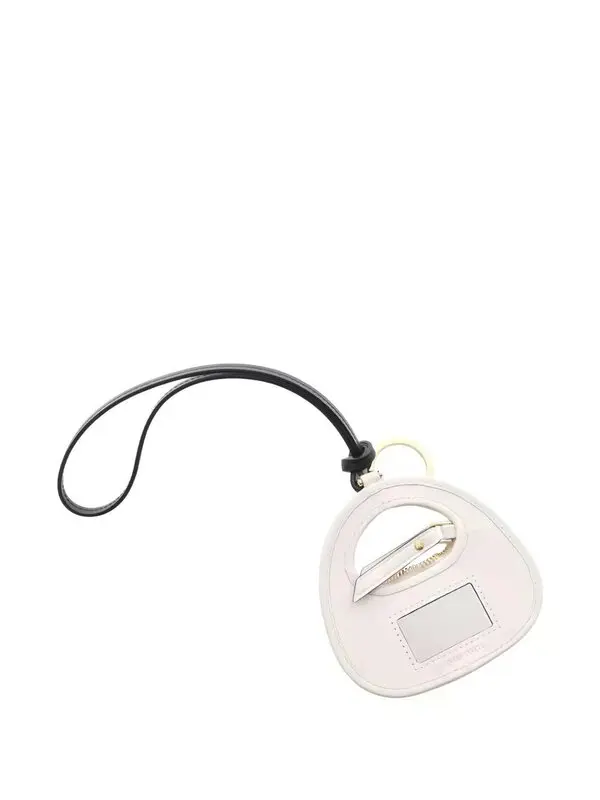 Miu Miu Wander Bag Charm Key Ring - White