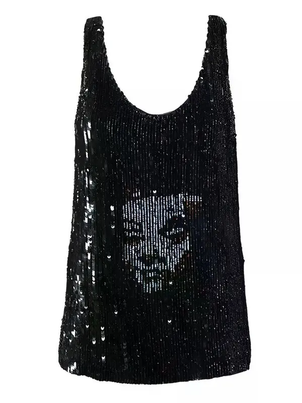 Alexander McQueen Sequin-embellished Top