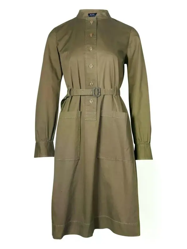 A.p.c. Belted Button-front Dress