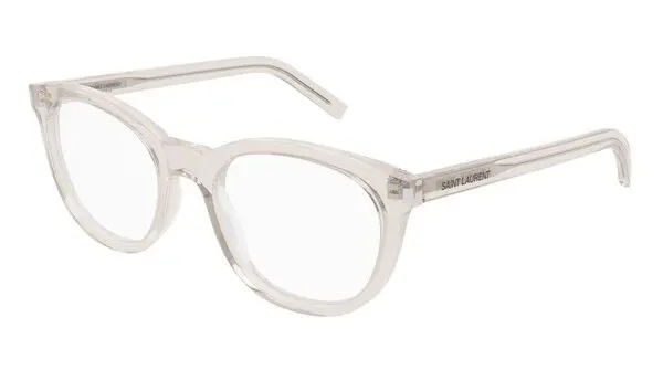Saint Laurent Optical Eyeglasses - Beige Beige Transpare