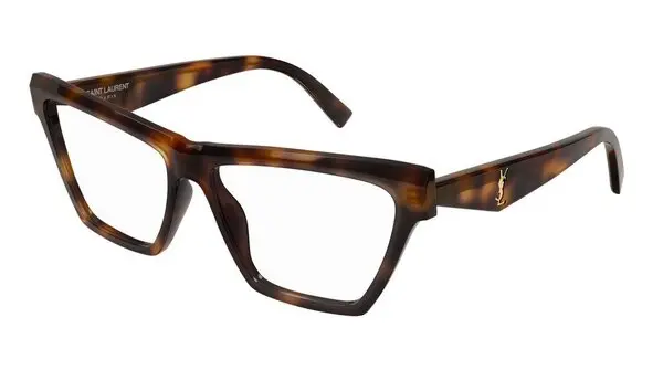 Saint Laurent Havana Eyeglasses - Havana Havana Transparent