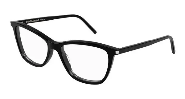 Saint Laurent Full Rim Eyeglasses - Black Black Transparent
