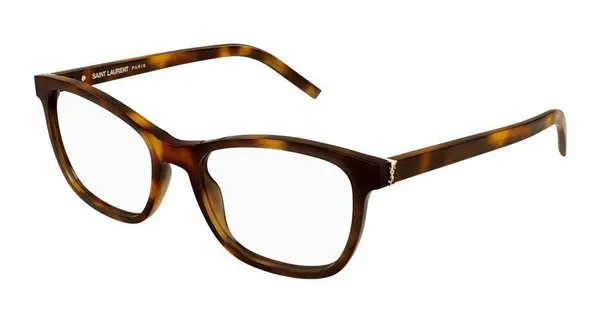 Saint Laurent Havana Acetate Eyeglasses - Havana Havana Transparent