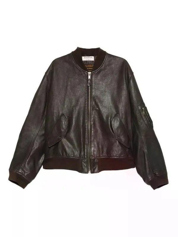 A.N.G.E.L.O. VINTAGE CULT 1990s Zip-up Leather Jacket