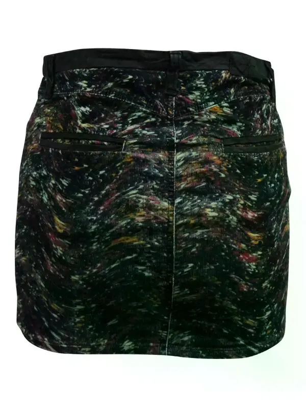 ISABEL MARANT VINTAGE Tweed Mini Skirt With Abstract Print