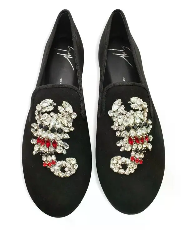 GIUSEPPE ZANOTTI Scorpion-embellished Loafers