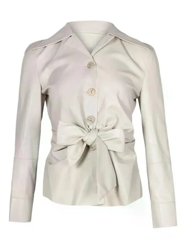 Nanushka Belted Long-sleeve Shirt