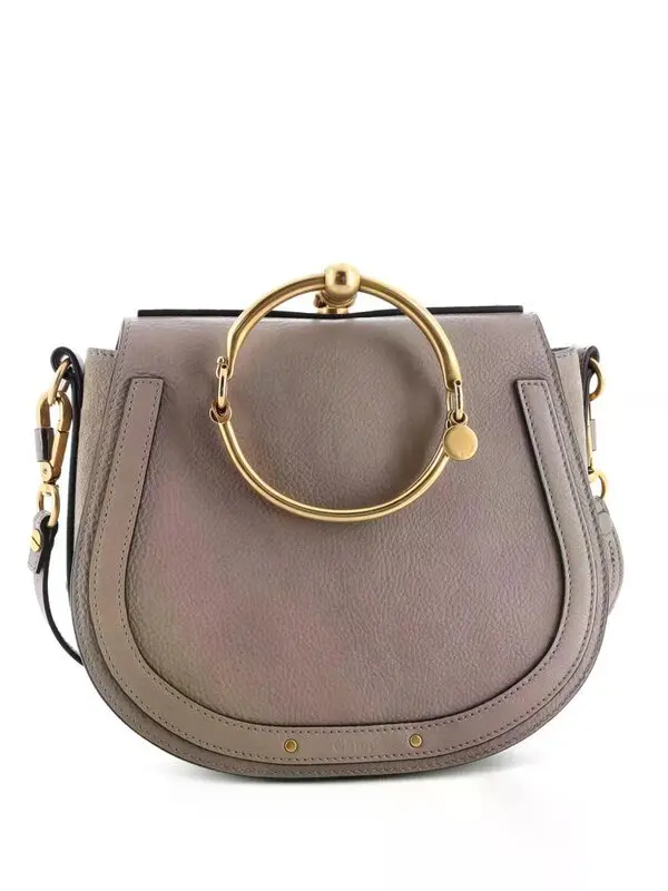 Chloé Nile Leather Medium Crossbody Bag - Neutrals