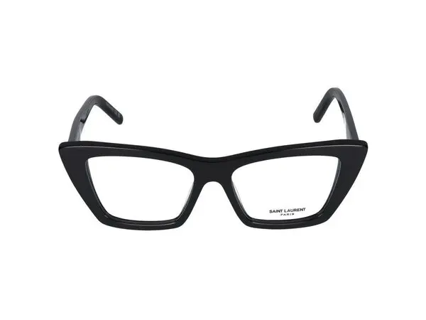 Saint Laurent Optical Glasses - Black Black Transparent