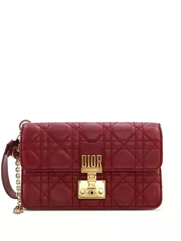 Dior 2017 Dioraddict Wristlet Clutch Bag - Red